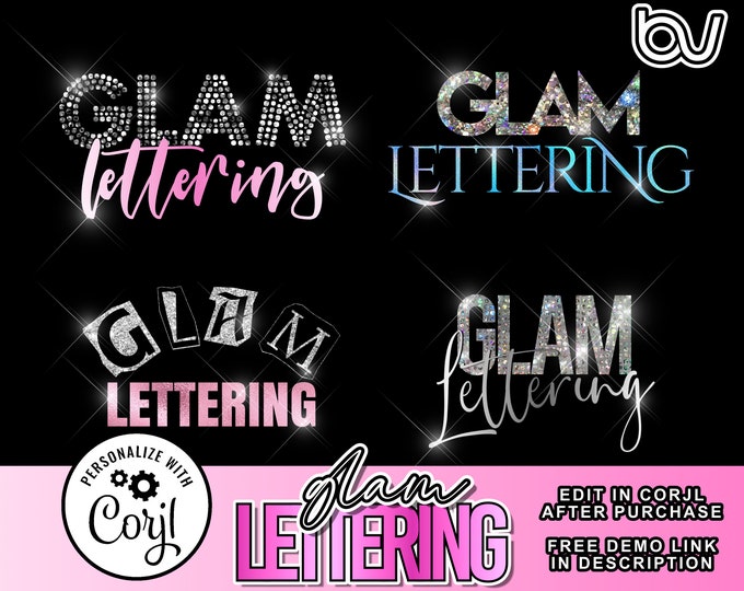 Glitter Glittered Letters or Numbers Props Wedding - Etsy