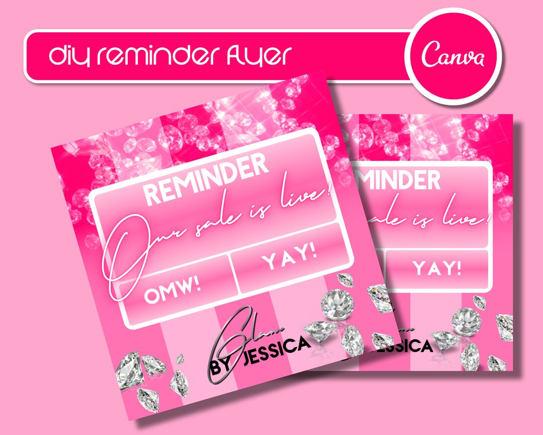 DIY Editable Reminder Flyer Instant Access Boutique Sale - Etsy