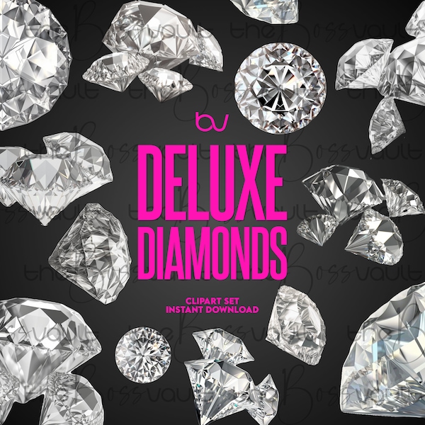 Diamonds Clip Art - Etsy
