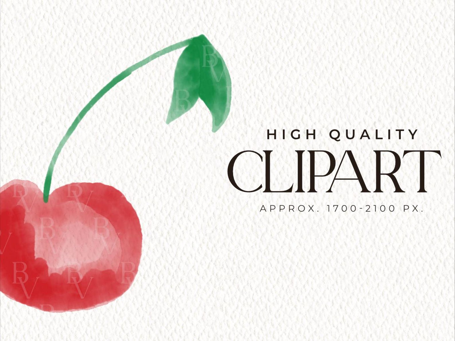 Watercolor Cherry Clipart, Watercolor Cherries Transparent PNG Set ...