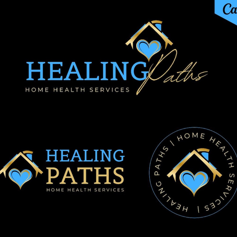 Home Health Logo Template - Etsy UK