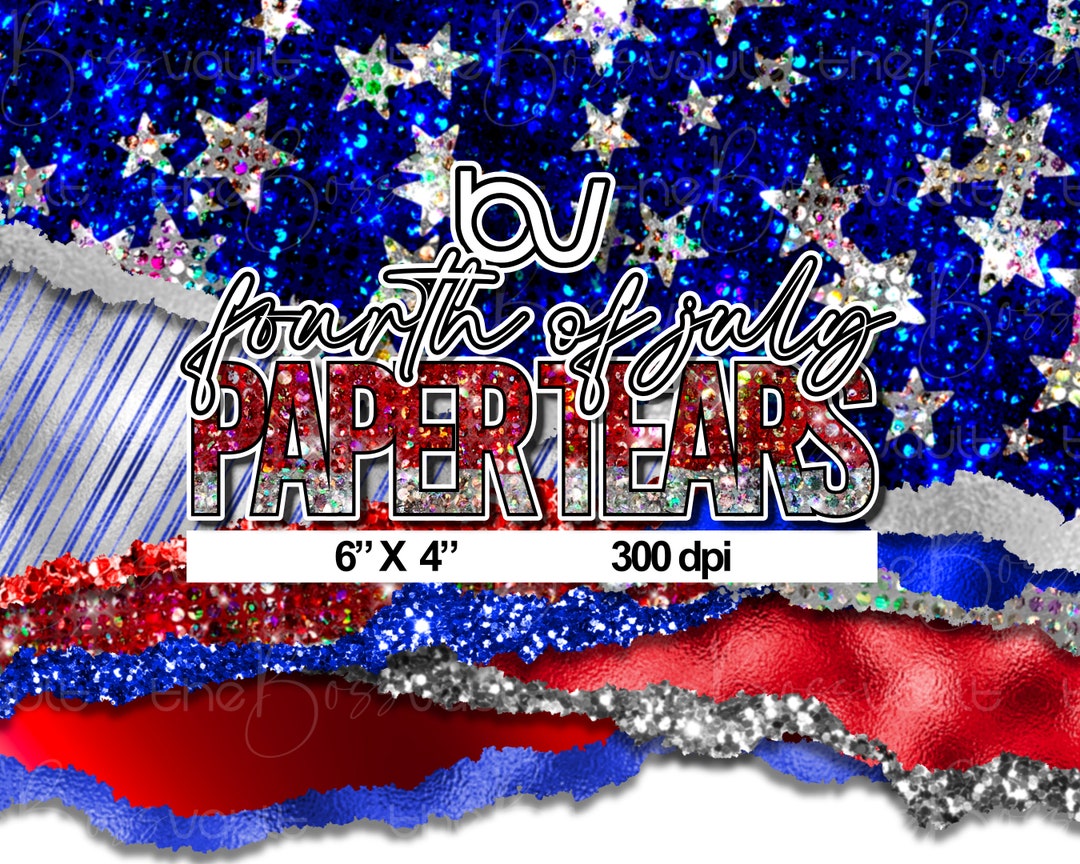 Fourth of July Paper Tears, Fourth of July Overlays, Independence Day ...