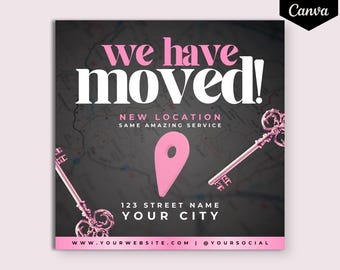 We Have Moved DIY New Location Flyer Relocating Alert Flyer Store ...