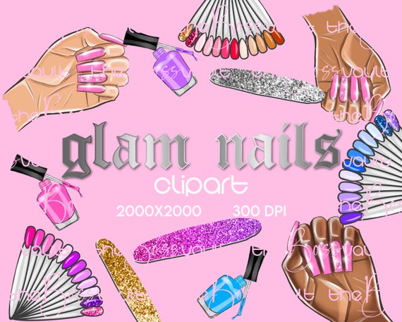 Nail Tech Clipart Nail Technician Clipart Nail Salon Pngs - Etsy