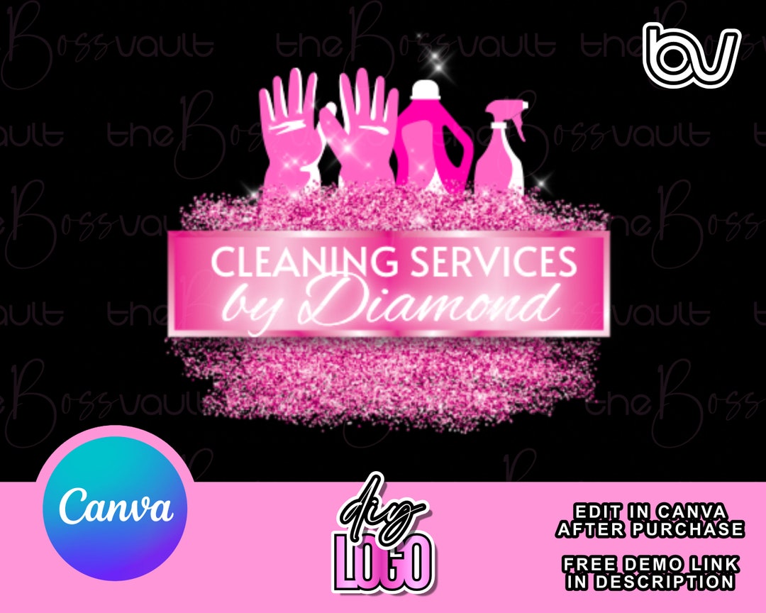 DIY Cleaning Logo, Cleaning Business Logo, Housekeeping Services Logo ...