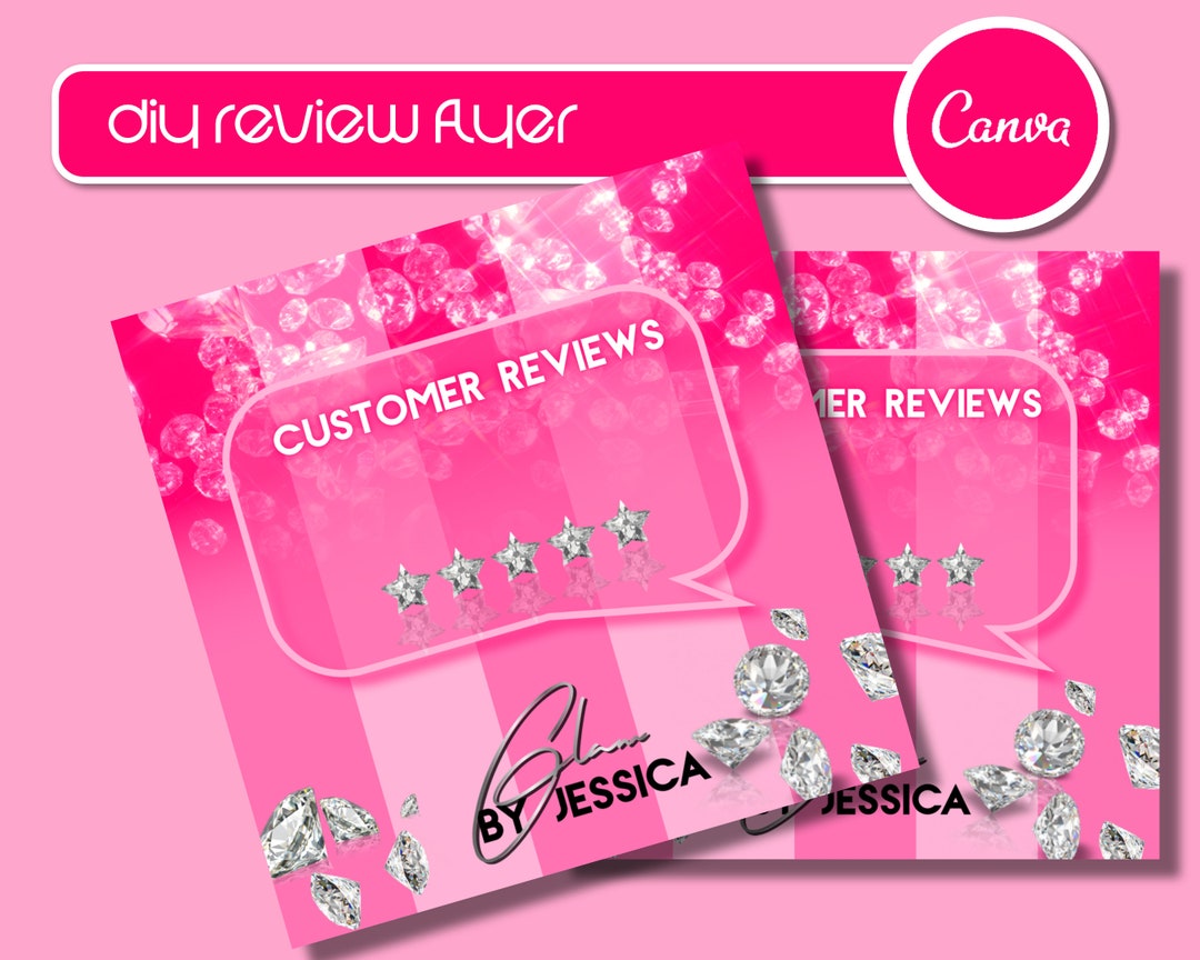 DIY Customer Reviews Flyer, Instant Download Editable Boutique Flyer ...