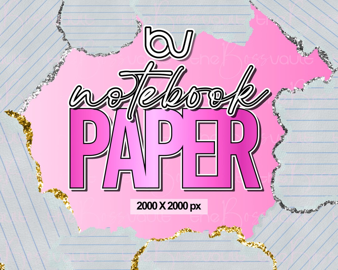 Torn Notebook Paper Clipart, Glitter Notebook Paper, Notebook Paper ...