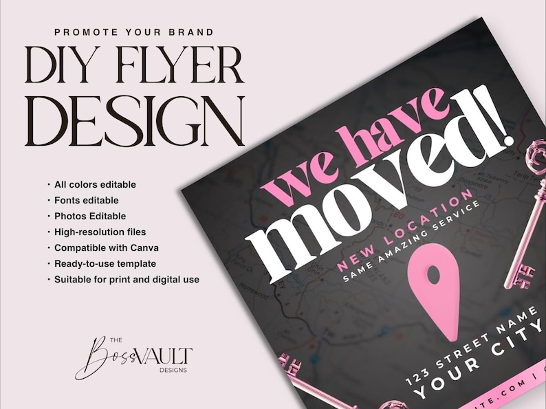 We Have Moved Flyer: New Location Social Media Post (canva Editable) - Etsy