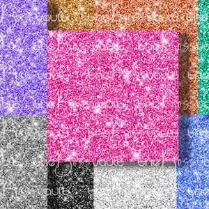 Glitter Digital Paper, Instant Download Glitter Sparkle Digital Texture ...
