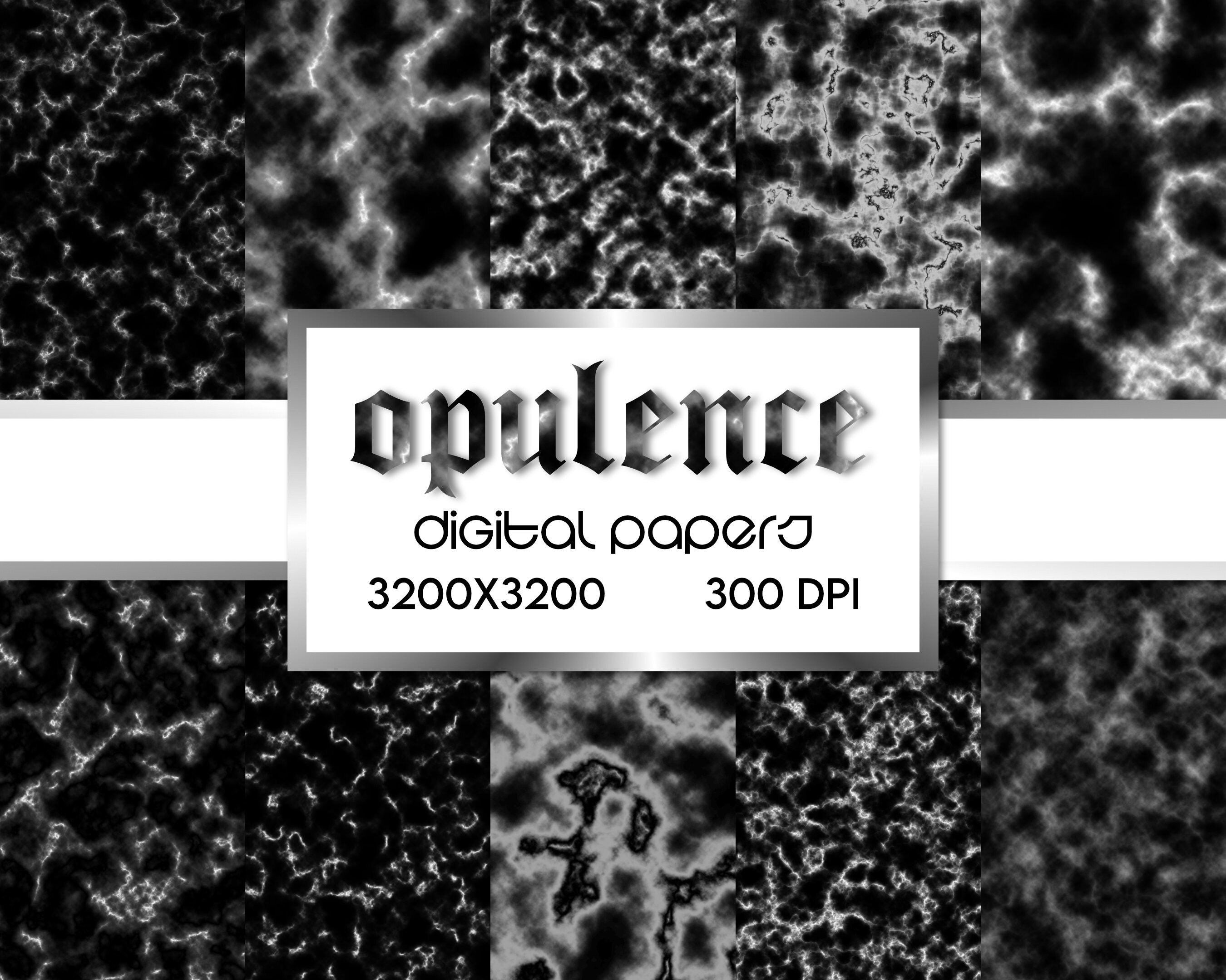 Black Marble Digital Paper Black and White Design Elements - Etsy