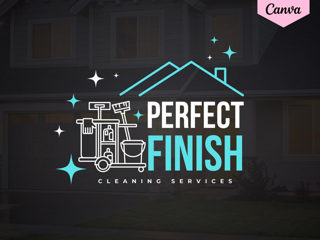 DIY Cleaning Service Logo, Housekeeping Business Logo Design Template ...