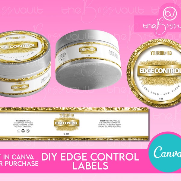 Product Label Template - Etsy