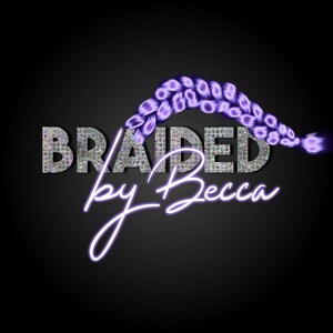 DIY Braid Logo Design, Editable Logo Template for Braiders, Braider ...
