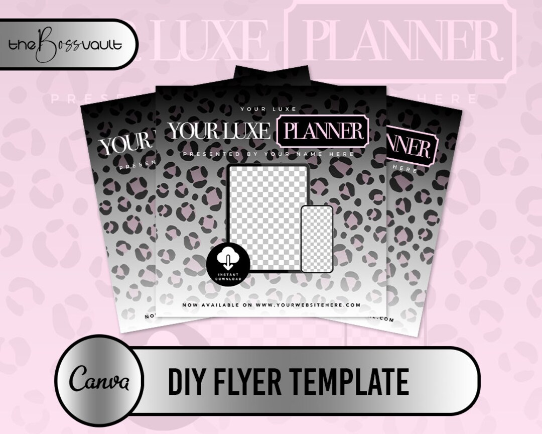 DIY Ebook Flyer Template, Canva Ebook Flyer Design, Matching Template ...