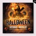 DIY Halloween Party Flyer, Club Promotion Flyer Template, Fright Night ...