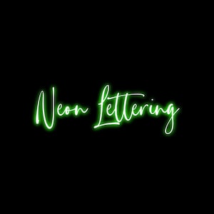 DIY Neon Letters, Neon Letters for Photo Editing, Do It Yourself Neon ...