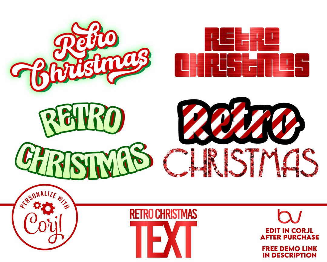 DIY Retro Holiday Lettering, Christmas Lettering, Holiday Letters ...