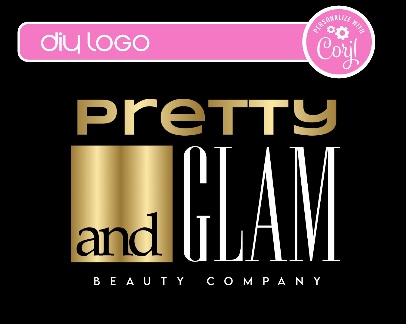 DIY Gold Boutique Logo Editable Customizable Logo Design for - Etsy