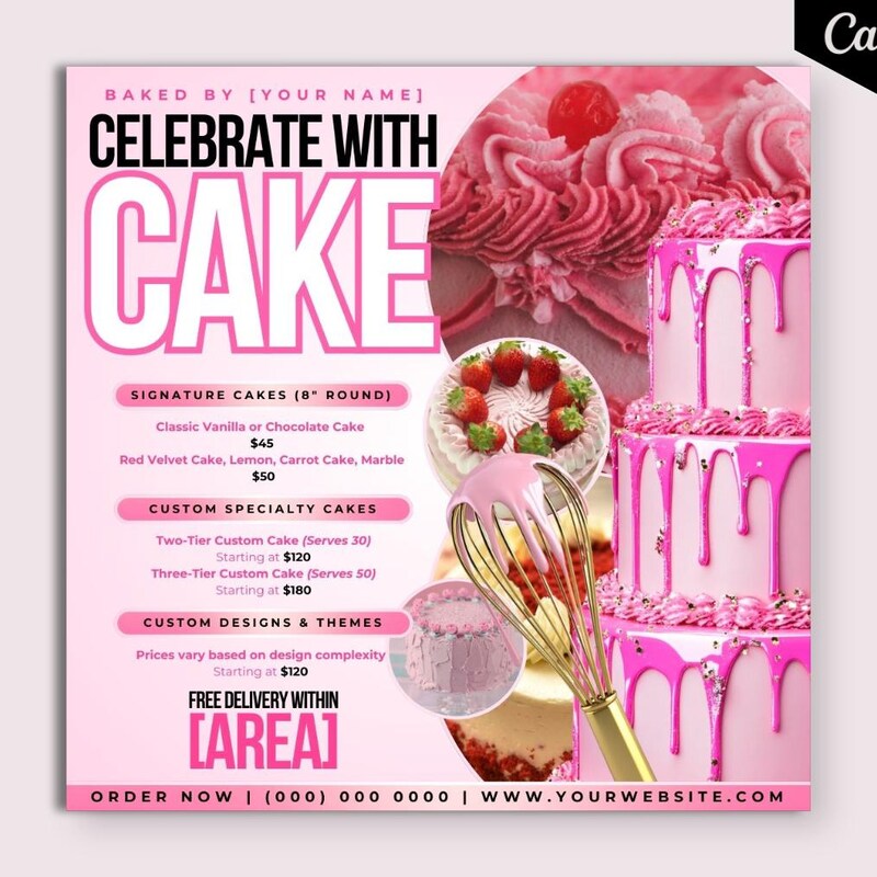 Cake Sale Poster Template - Etsy UK