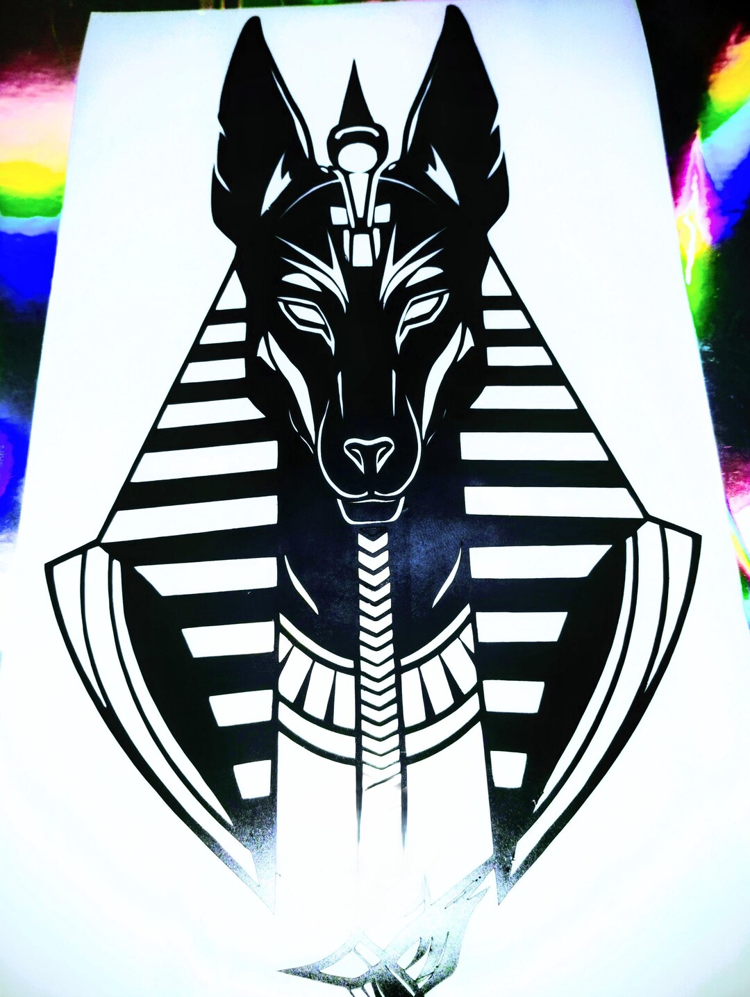 Decal Sticker Anubis Vinyl 8x4 in /egyptian God Car & Wall Sticker - Etsy