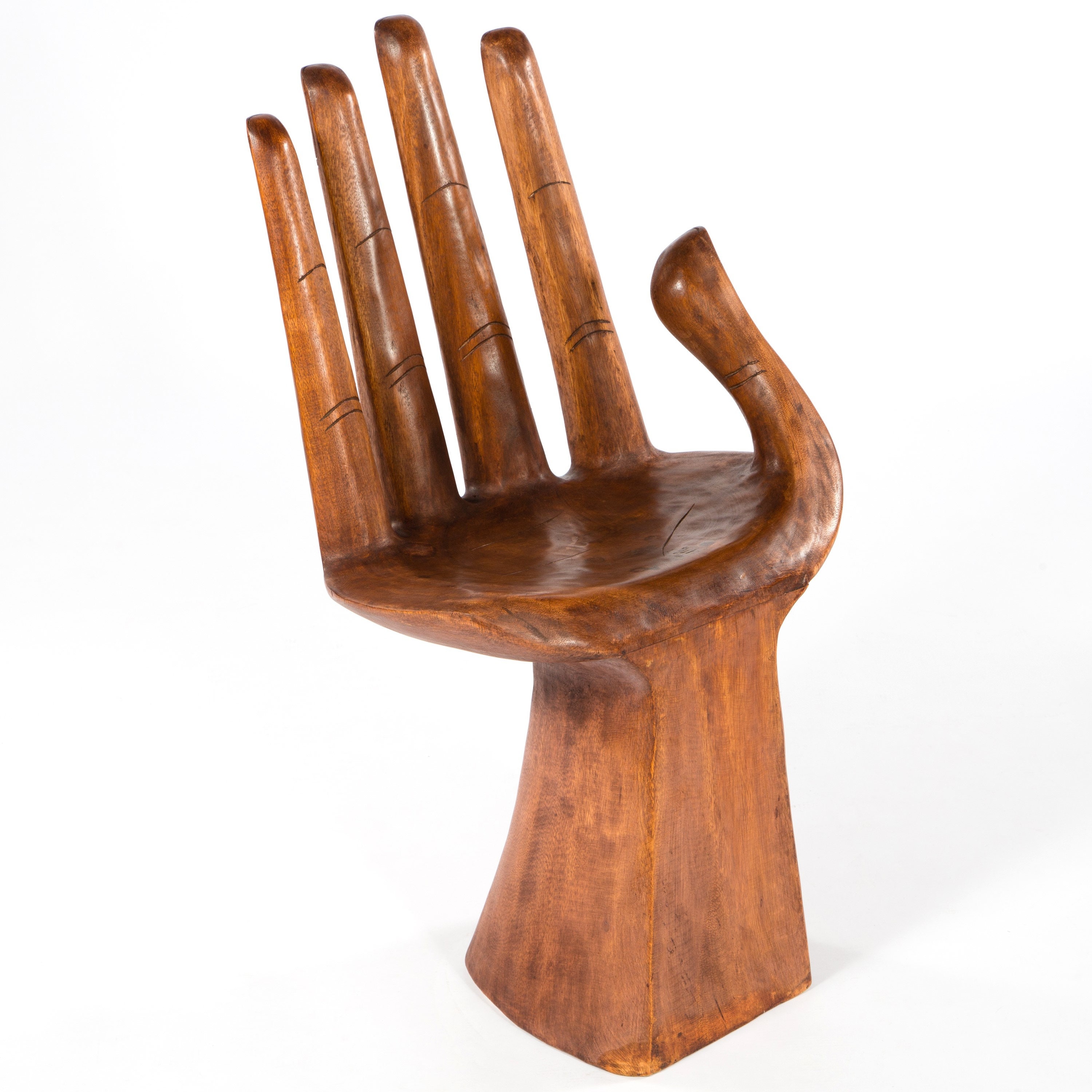 Rustic Hand Chair Seat 4 Finger Support Solid Suar Wood Indoor | Etsy