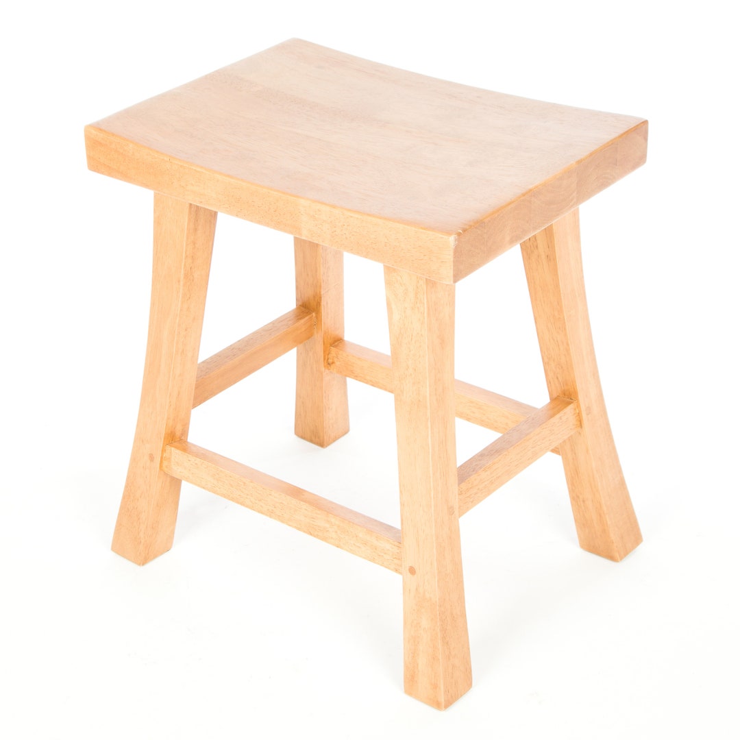 Fair Trade China Shogun Rubber Wood Stool Side Table Light FU-PL-010 ...