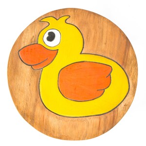 Child's Kids Children Rustic Wooden Duck Stool FU-549-DU - Etsy