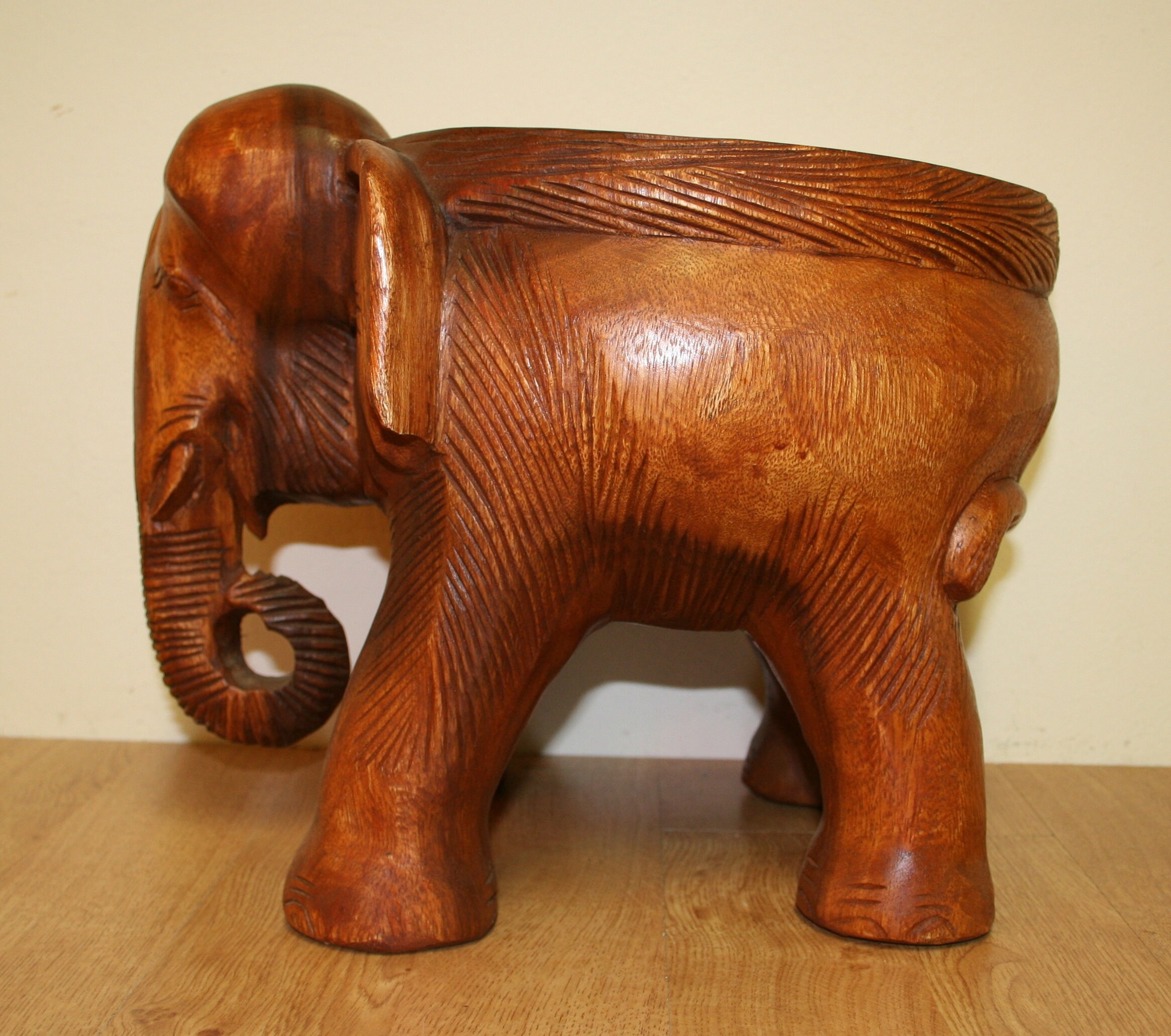 Flat Top Elephant Table Solid Rustic Wooden Table Seat Stool | Etsy UK