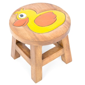 Child's Kids Children Rustic Wooden Duck Stool FU-549-DU - Etsy