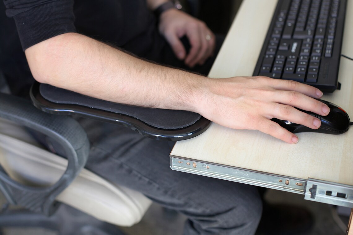 Adjustable Computer Arm Rest Desk and Chair Dual Purpose | Etsy