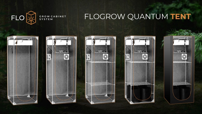 Flo QUANTUM Tent 60x60x160cm Growbox Set - Etsy