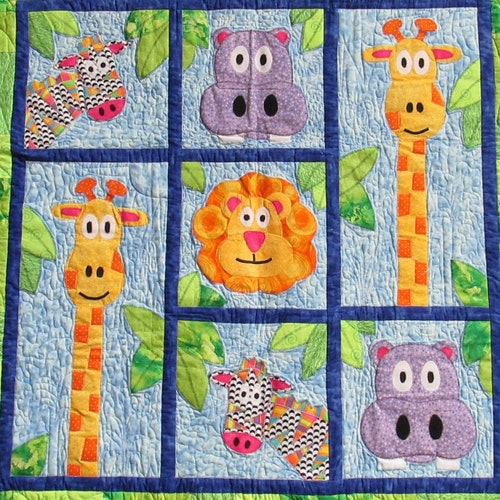 Blake's Jungle Quilt Pattern Paper Pattern Child Quilt - Etsy