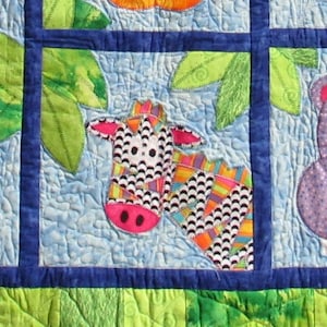 Blake's Jungle Quilt Pattern PDF - Baby Quilt PDF - Child Quilt PDF ...