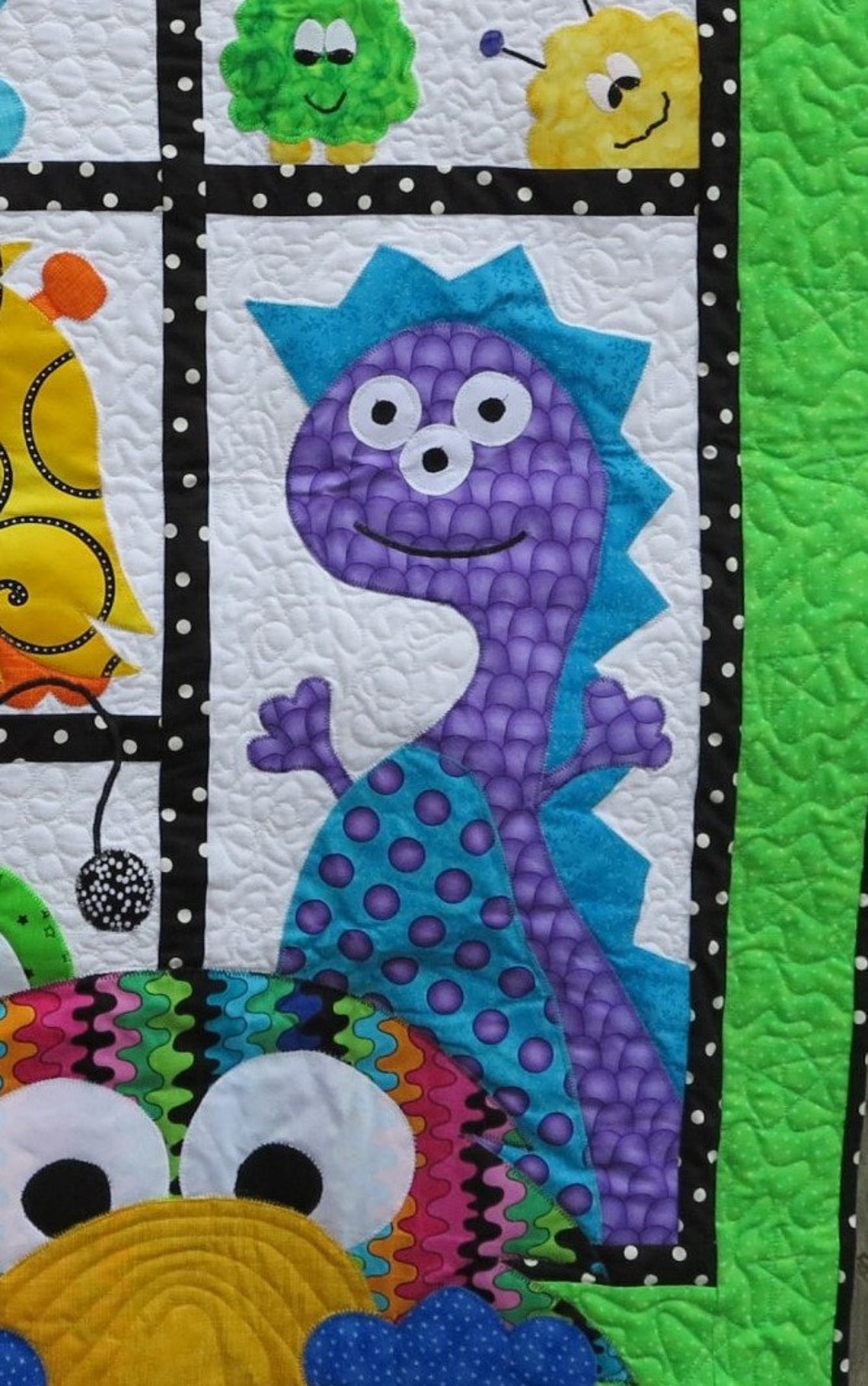 Morgan's Monster Madness Quilt Pattern - PDF Pattern - Digital Download ...