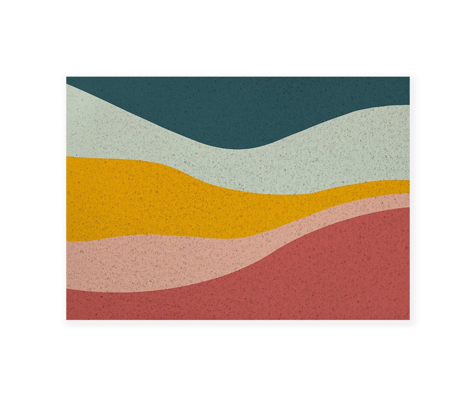 Colorful Mountain Entrance Door Mat Abstract Art Doormat PVC - Etsy