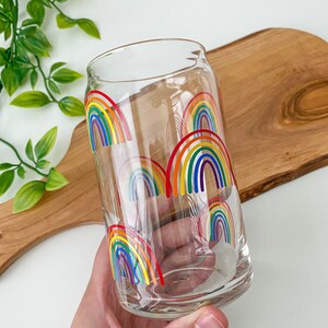 LGBT Drinkware LGBT Rainbow Glass Cup LGBT Pride Gift Shop - Etsy
