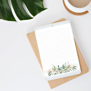 Lily Printable Stationery Set | Letter Writing Paper Digital Download ...