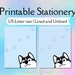 Printable Stationary With Husky | Paper for Kids | Cute Letter Writing ...