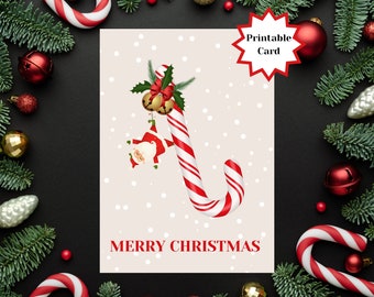 Printable Merry Christmas Card Digital Download Printable - Etsy