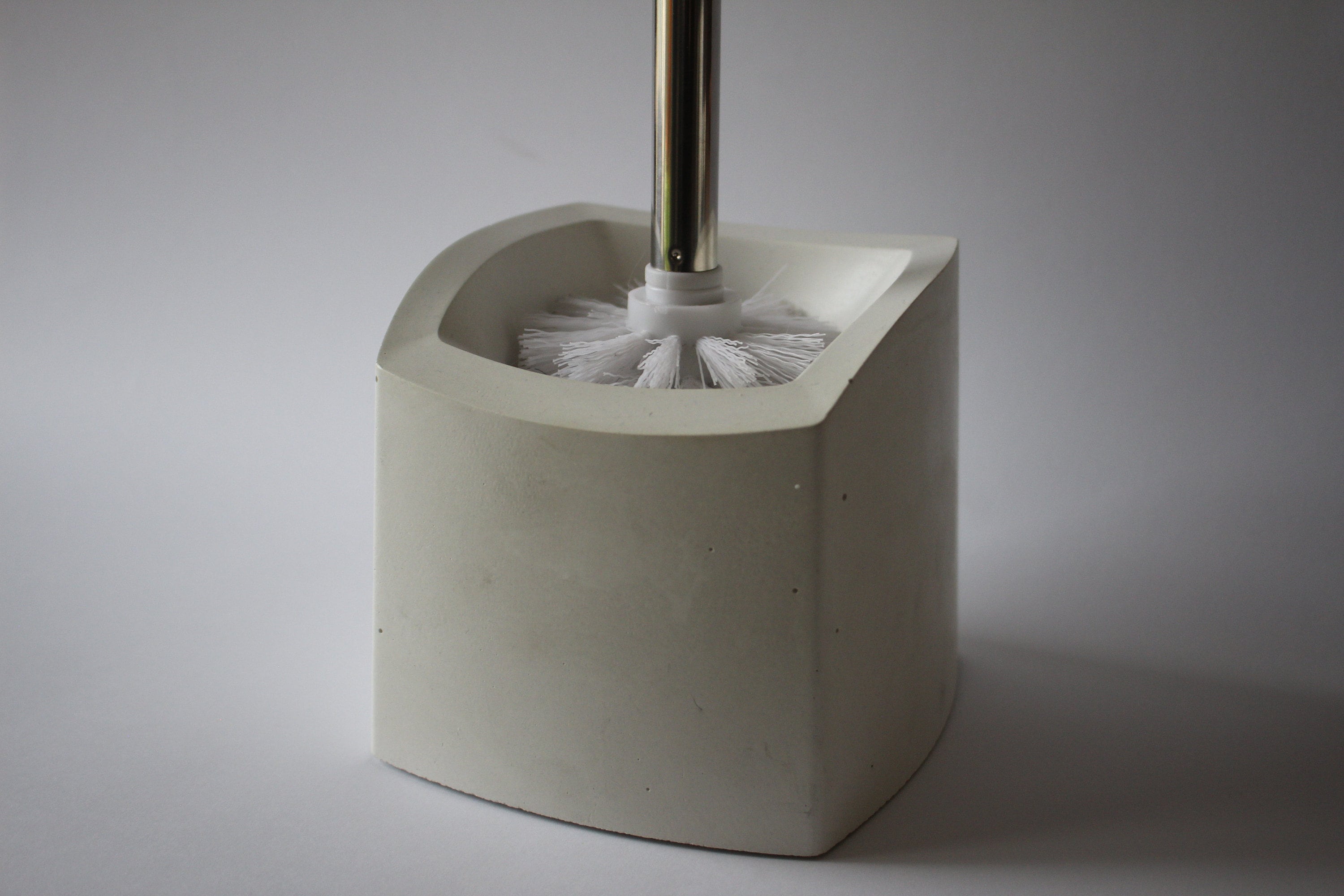 Concrete WC Brush Holder beton Toilet Brush Concrete Bathroom Accessories Beton Holder Cement Brush Holder Concrete Bathroom Etsy Ireland