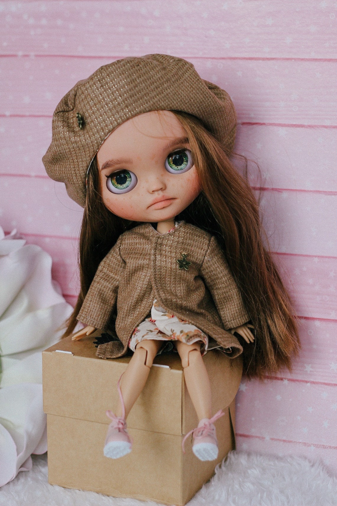 Sold Blythe Doll With Long Brown Hair As A T For Girl Etsy