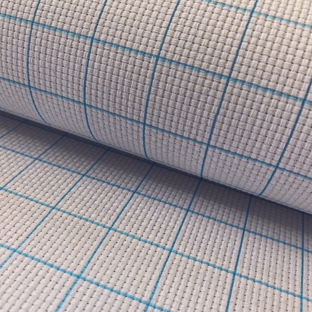 9CT Easy Count Gridded Aida With Washable Lines, White - Etsy