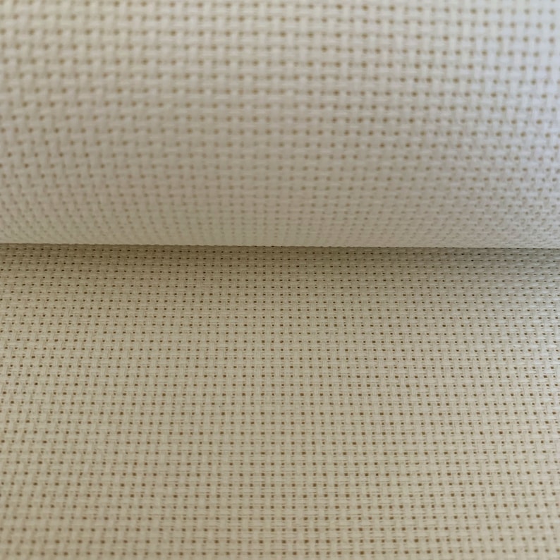 14 Count Cross Stitch Fabric Embroidery Aida Cloth, Cream Color - Etsy