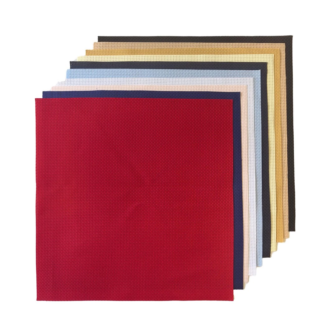 11 Count Aida Fabric Sampler Pack - 11.8x11.8inch Pre-cut Pieces for ...