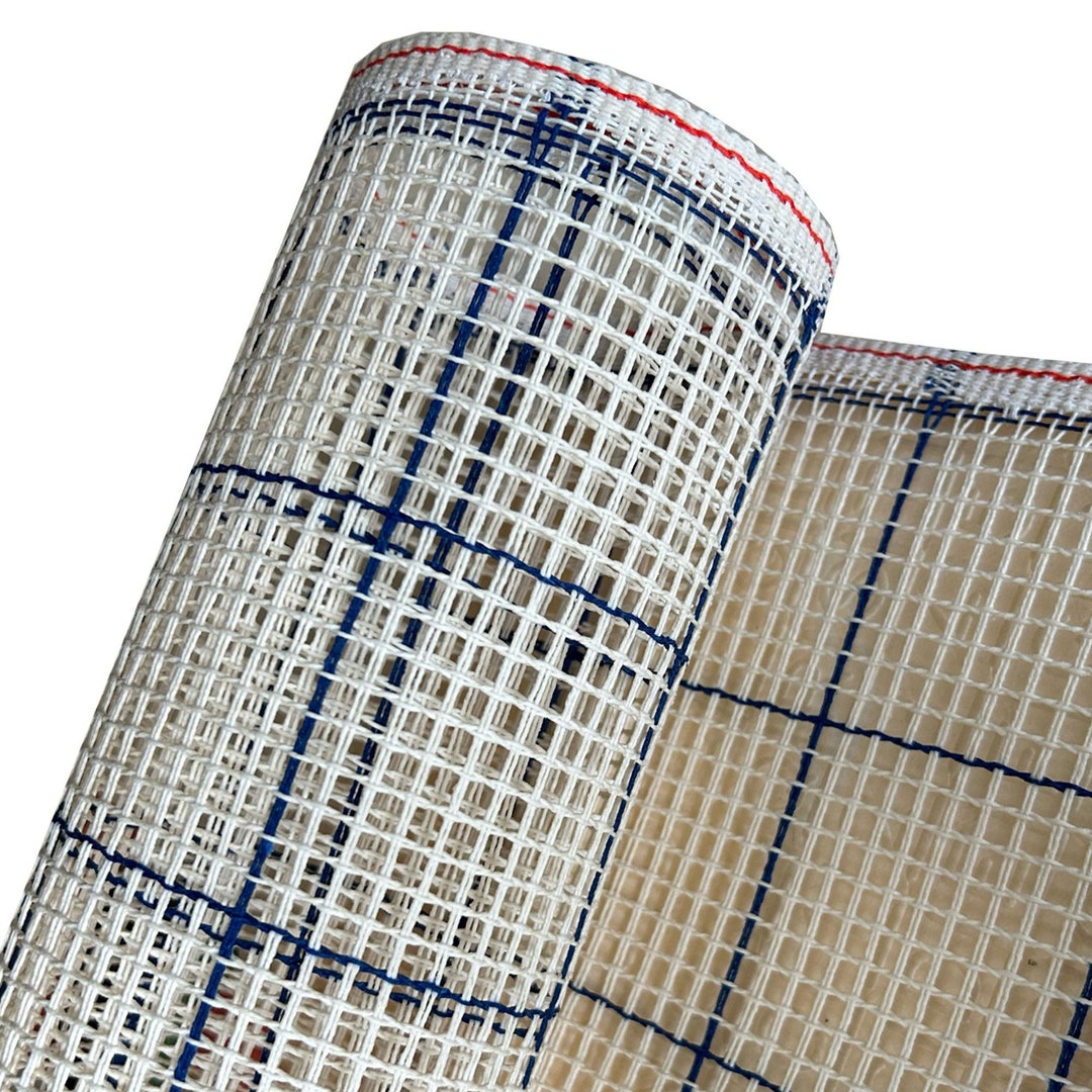 3.3CT Easy Count Rug Canvas Latch Hooking Mesh Base Fabric, Blue ...