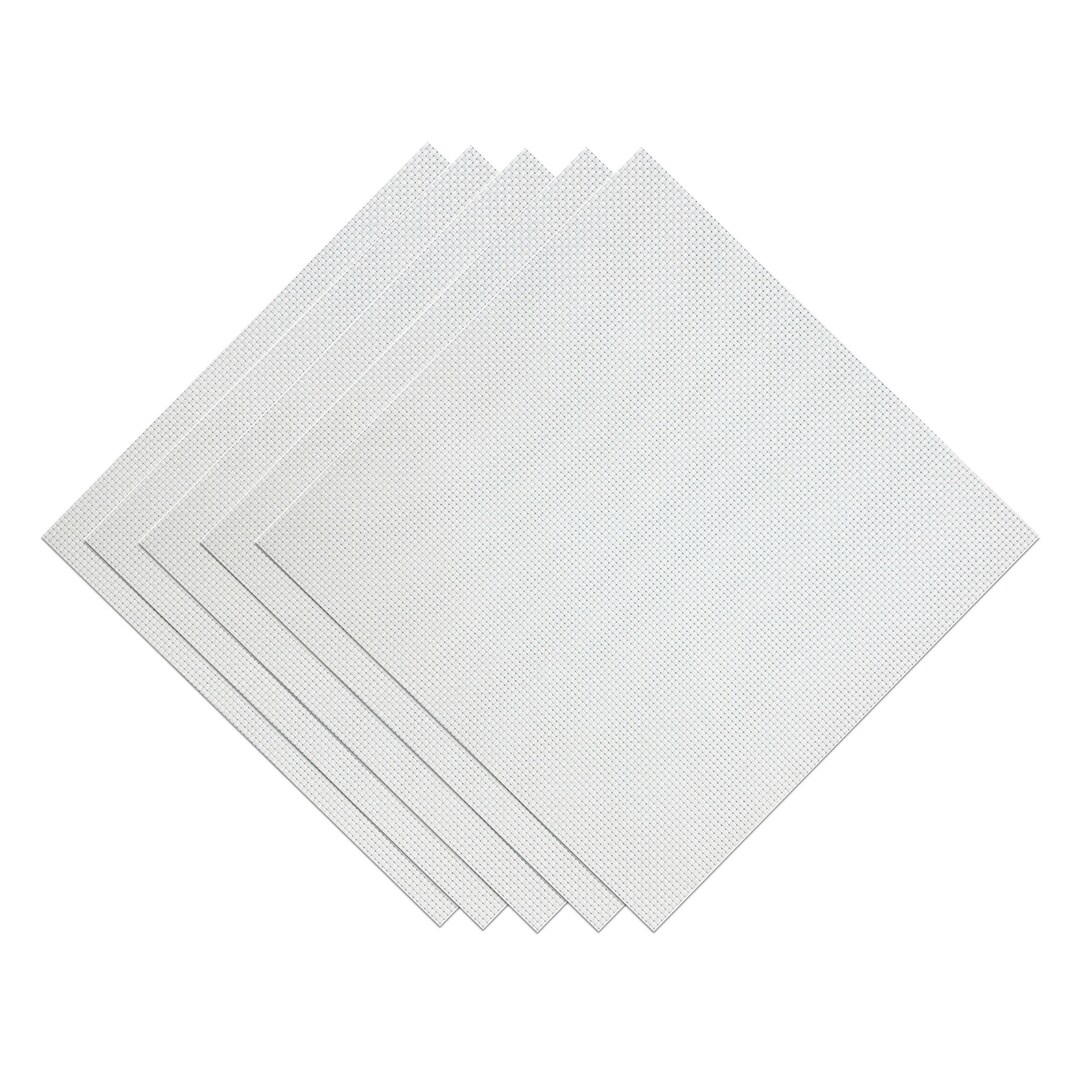 6CT Aida White Pre-cut 11.8x11.8inch Sampler Pack, Pack of 5pieces - Etsy