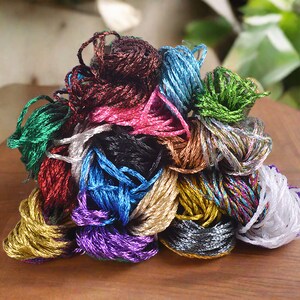 Light Effect Metallic Floss Cross Stitch Thread, 12-strand, 8.7 Yards ...