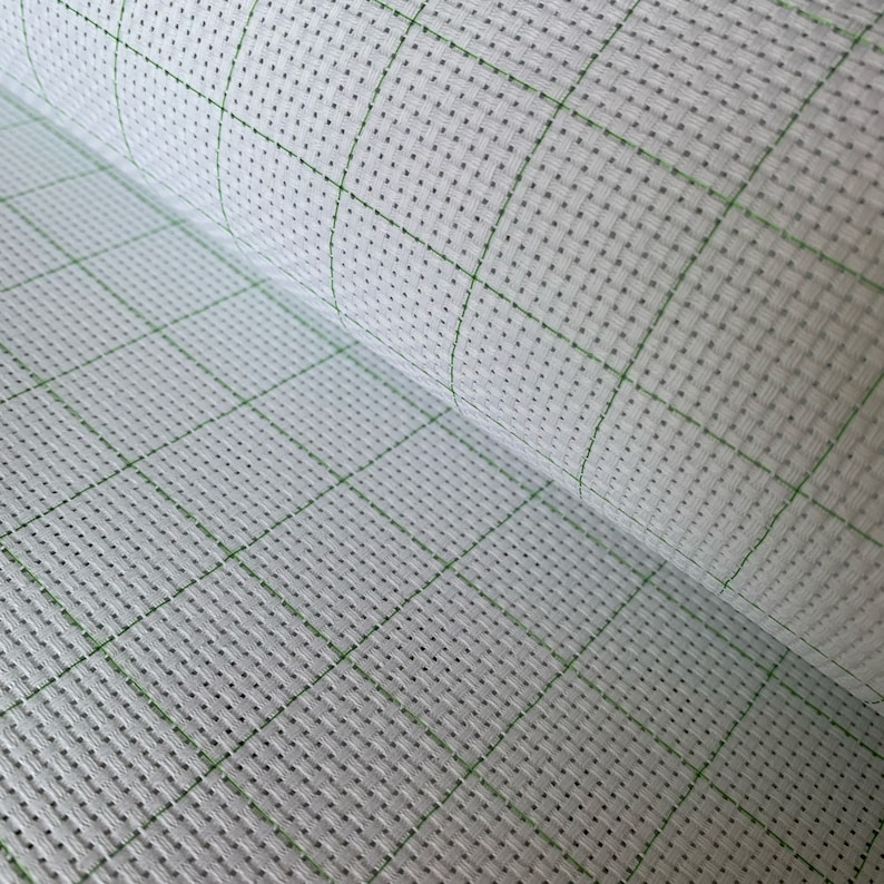 11 Count Aida Cloth: White Cross Stitch Fabric With Easy Count Grid - Etsy