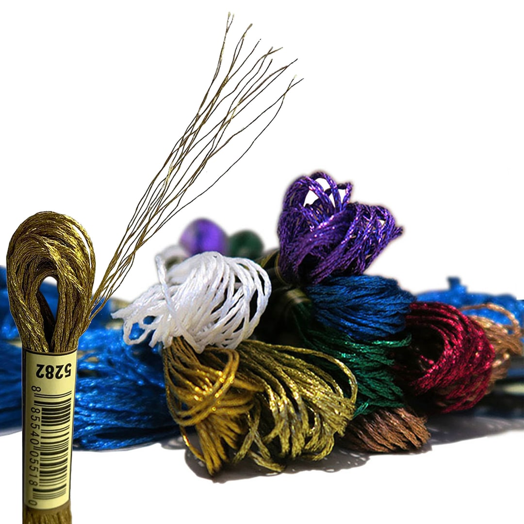 Light Effect Metallic Floss Cross Stitch Thread 12-strand - Etsy