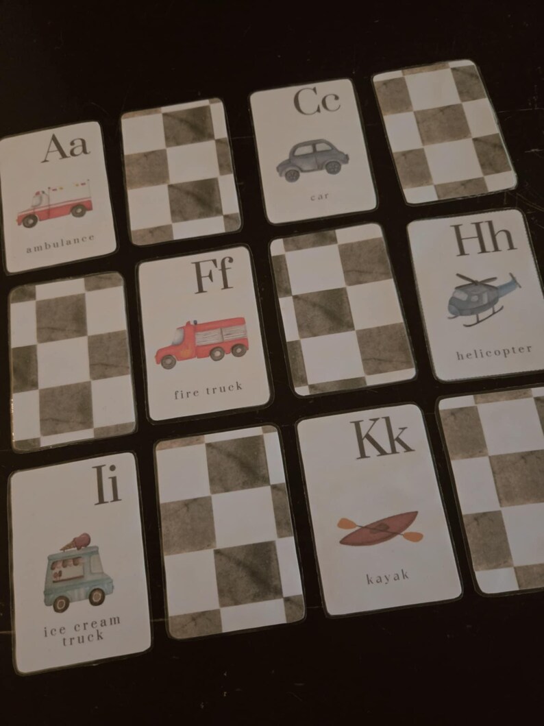 Alphabet Road Trip – Printable Vehicle Flashcards for Early Learning ...